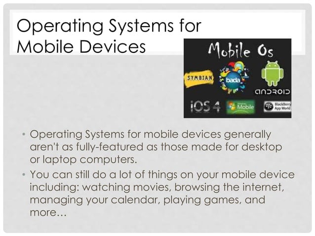 Digital literacy 1 b operating systems | PPTX