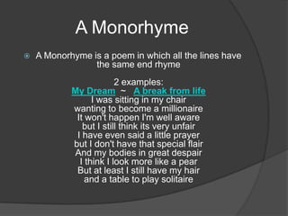 Teaching different styles of Poetry | PPT