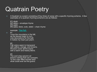 Teaching different styles of Poetry | PPT