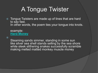 Teaching different styles of Poetry | PPT