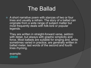 Teaching different styles of Poetry | PPT