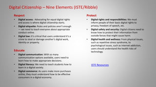 Digital literacy, competence and citizenship | PPTX