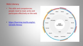 Digital literacy, competence and citizenship | PPTX