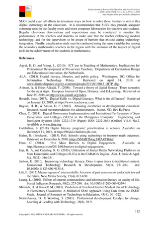 Digital Literacy of Mathematics Teachers in State Universities and ...