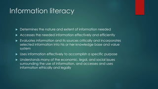 Digital literacy powerpoint project | PPT