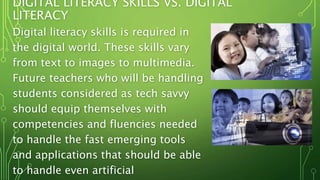 Digital literacy skills in the 21 st century | PPTX