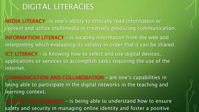 Digital literacy skills in the 21 st century | PPTX