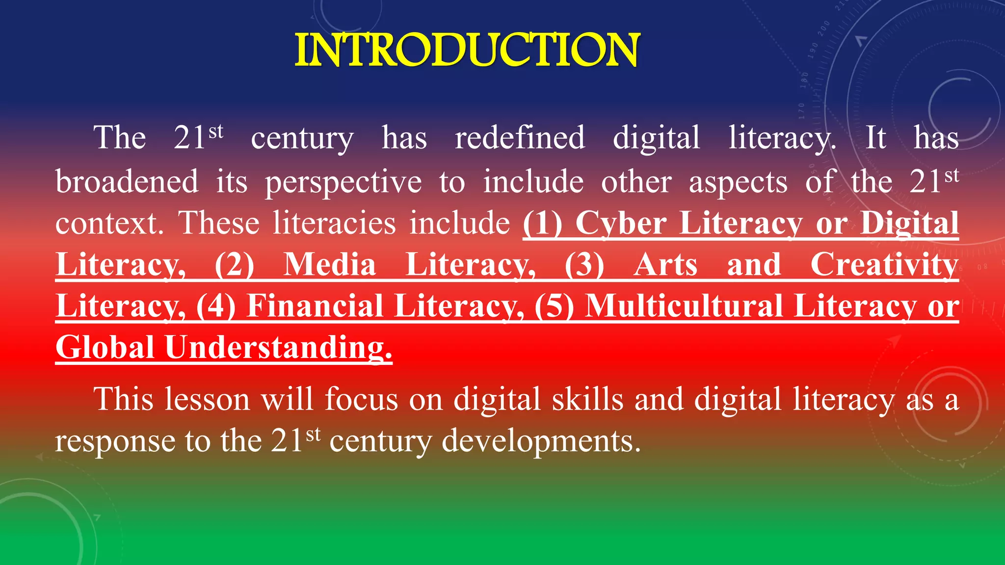 Digital literacy skills in the 21st century | PPTX