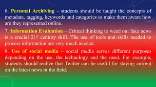 Digital literacy skills in the 21st century | PPTX