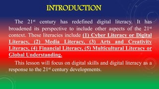 Digital literacy skills in the 21st century | PPTX