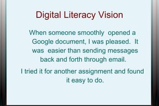 Digital Literacy Vision | PPT