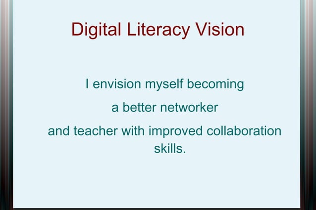 Digital Literacy Vision | PPT