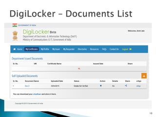 Digital Locker System (DigiLocker) - A Government of India Initiative_1 ...