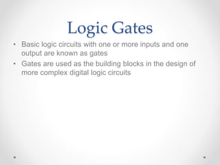 Digital logic | PPTX