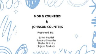 Slide of MOD N COUNTERS , RING COUNTERS AND JOHNSON COUNTERS | PPTX