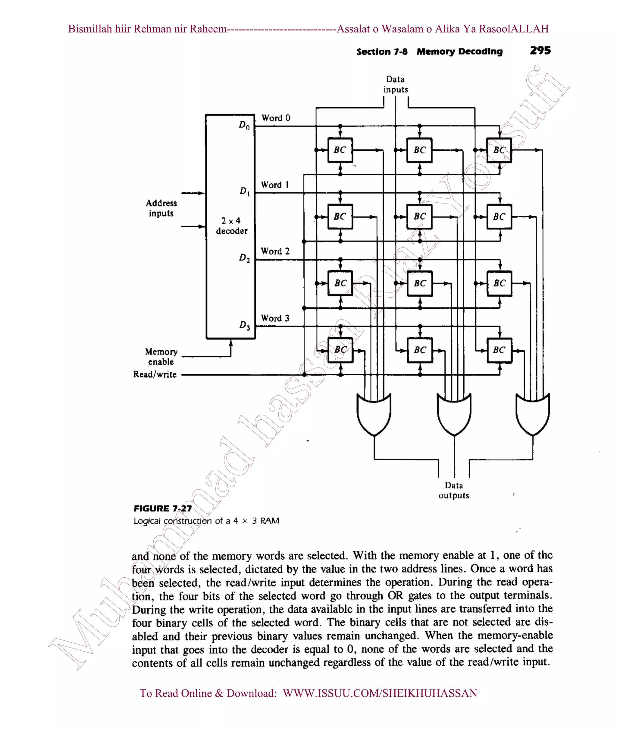 Digital logic and computer design | PDF