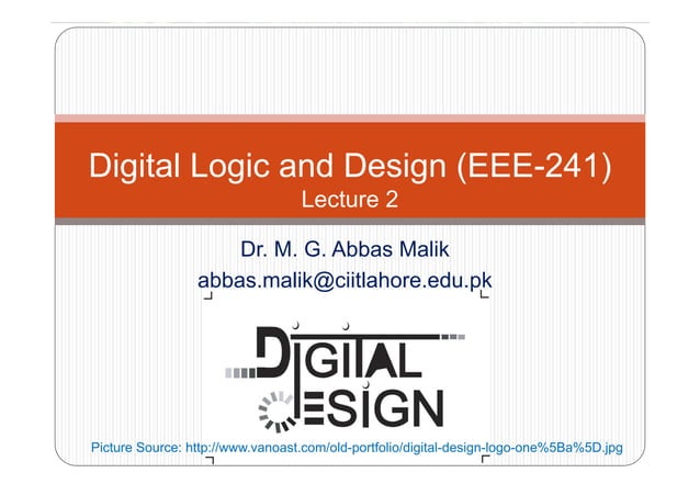 Digital logic and design 02 | PPT