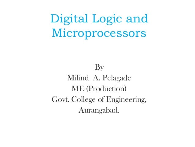Digital logic and microprocessors | PDF