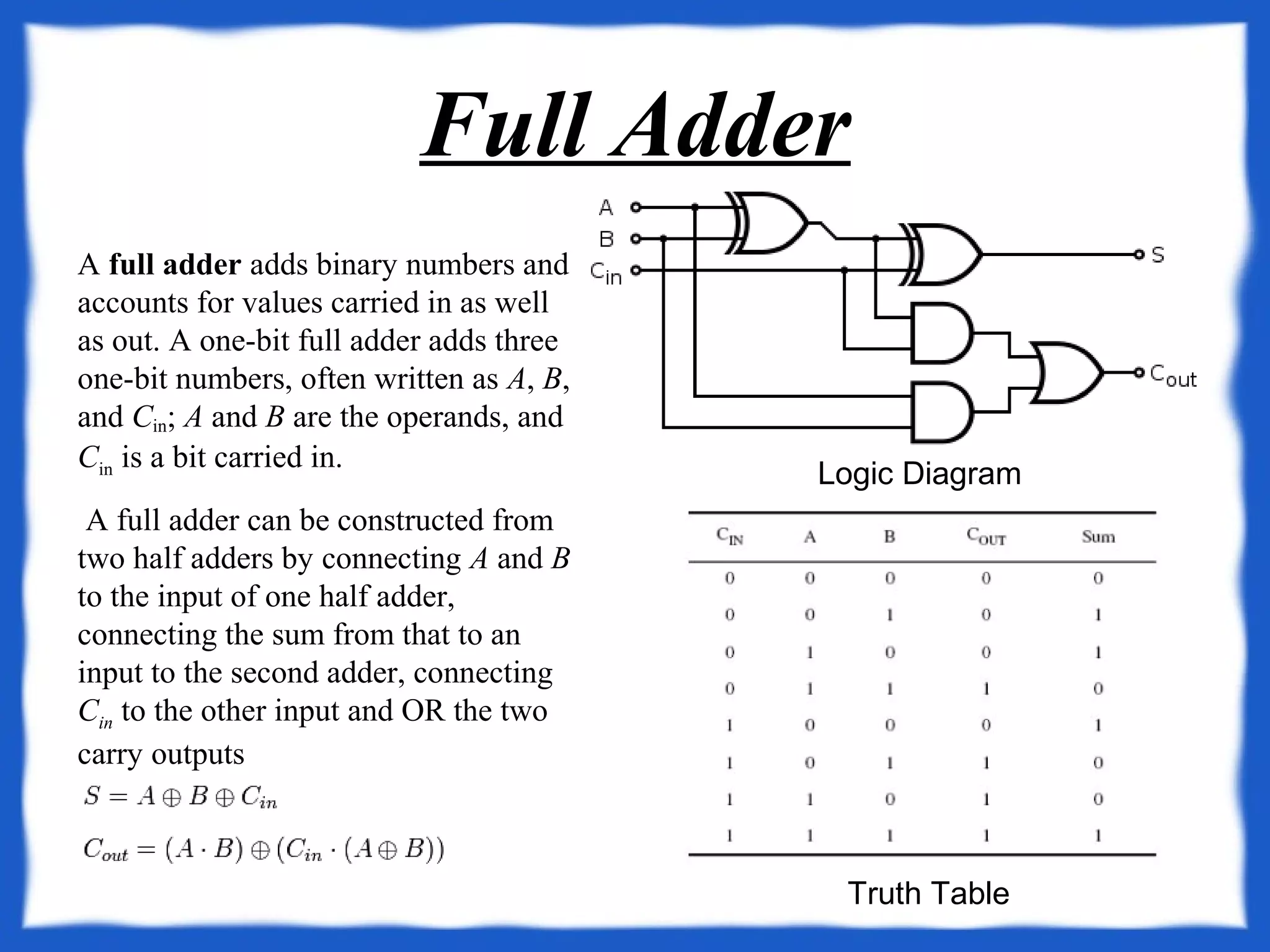 Digital logic circuit | PPT | Free Download