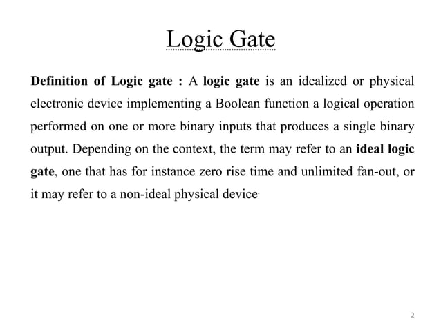 Presentation on Digital logic design | PPTX