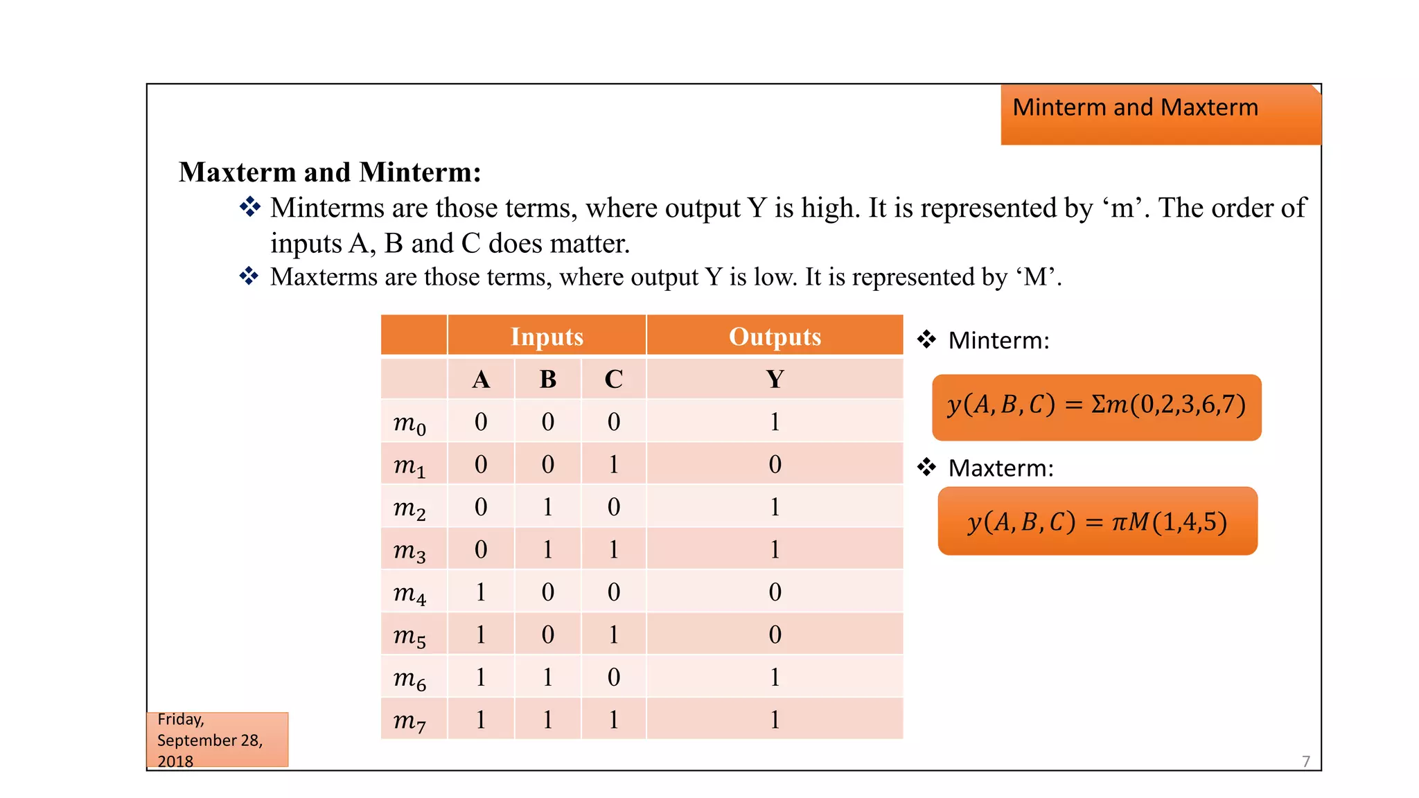 Digital logic design lecture 2 | PPT