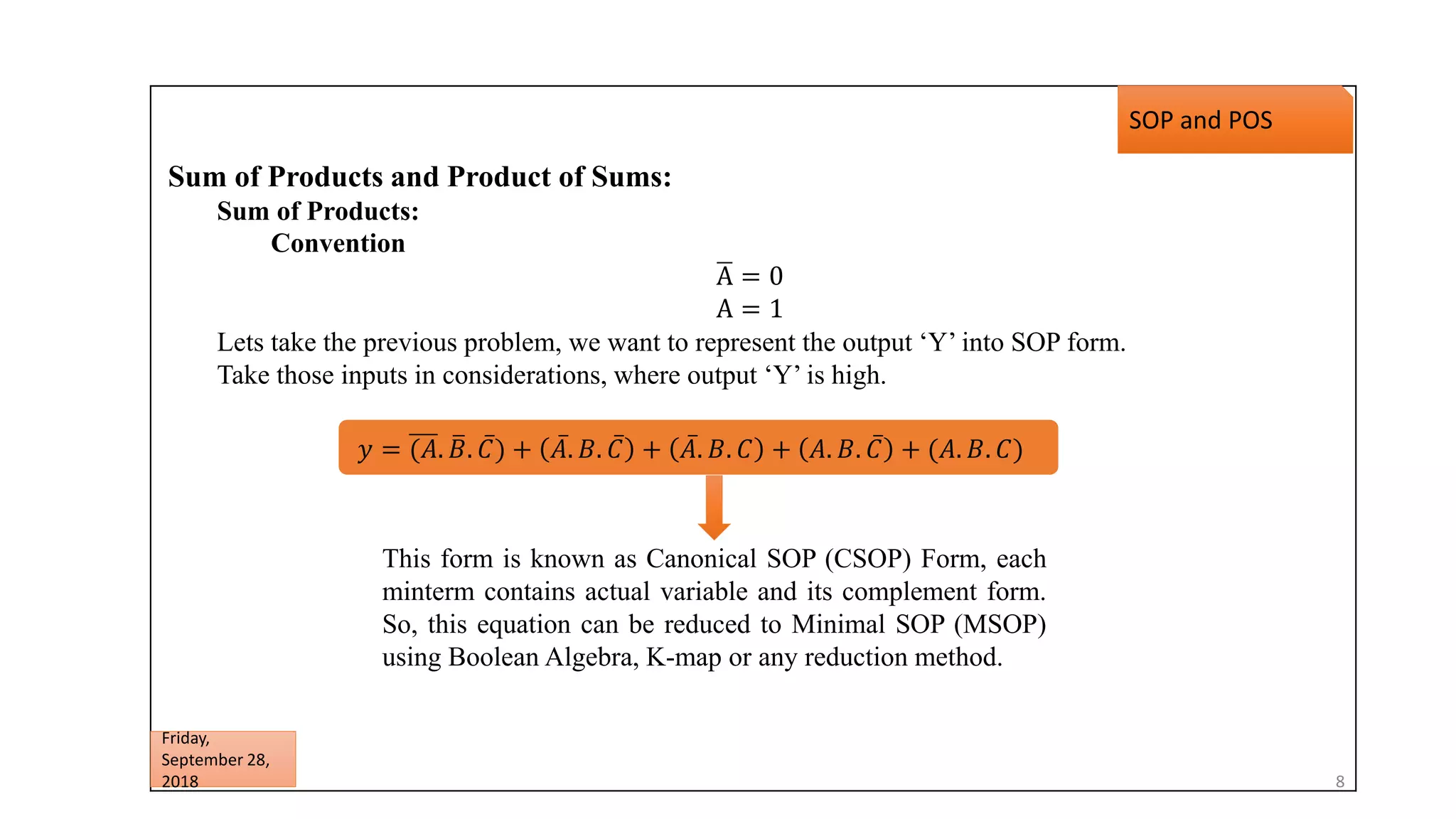 Digital logic design lecture 2 | PPTX