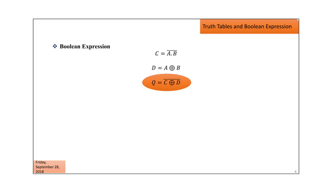 Digital logic design lecture 2 | PPTX