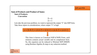 Digital logic design lecture 2 | PPTX