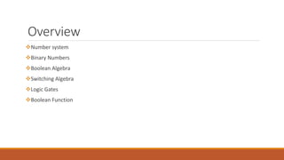 Digital logic design lecture 2 | PPT