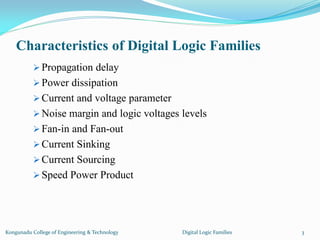 Digital logic families | PDF