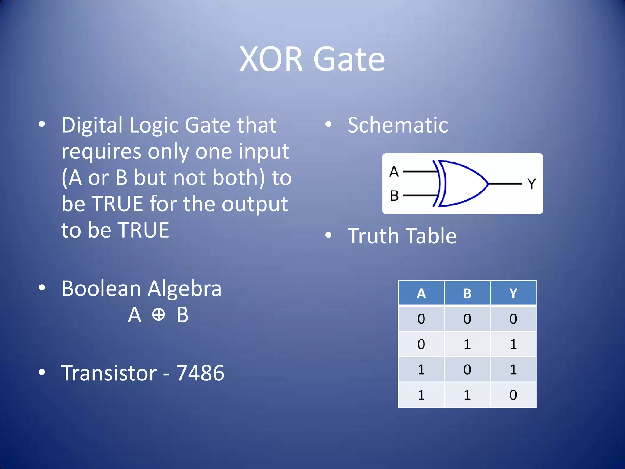 Digital logic gates | PPTX