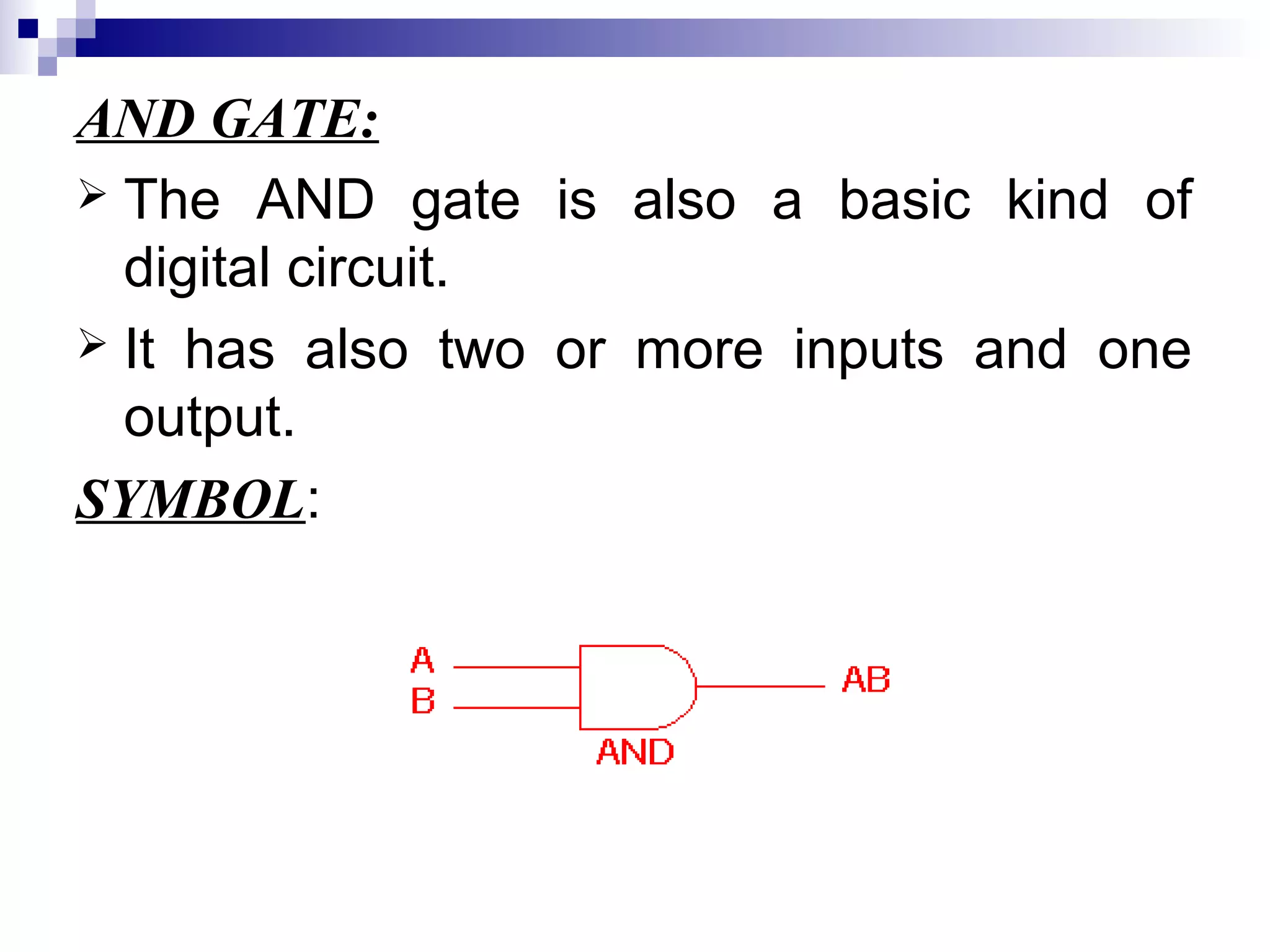Digital logic gates and Boolean algebra | PPT | Physics | Science