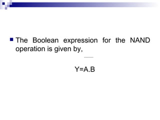 Digital logic gates and Boolean algebra | PPT
