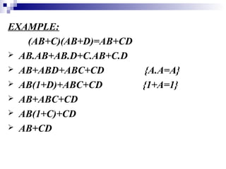 Digital logic gates and Boolean algebra | PPT