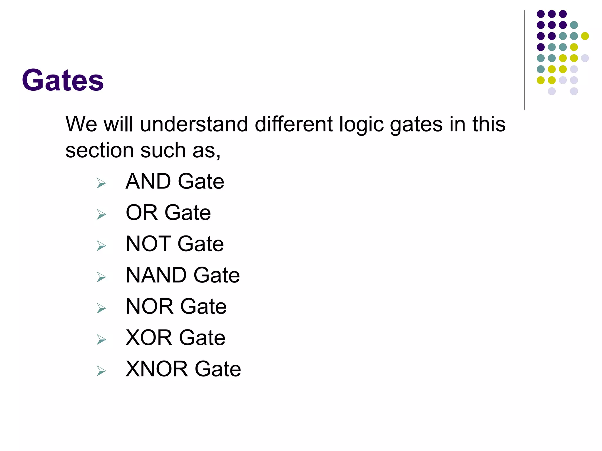 Digital logic Gates of Computer Science | PPTX