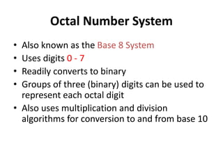 Number Systems and Binary Aritmetics | PPT