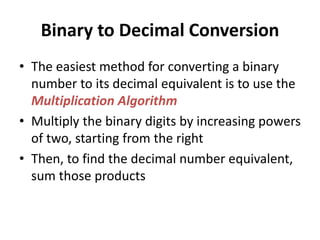 Number Systems and Binary Aritmetics | PPT