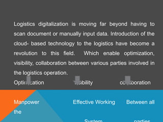 Digital logistics | PPT