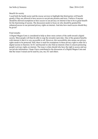 Digital magna carta privacy rights | PDF