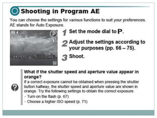 Digital Photography Manual Exposure Controls | PPT | Free Download