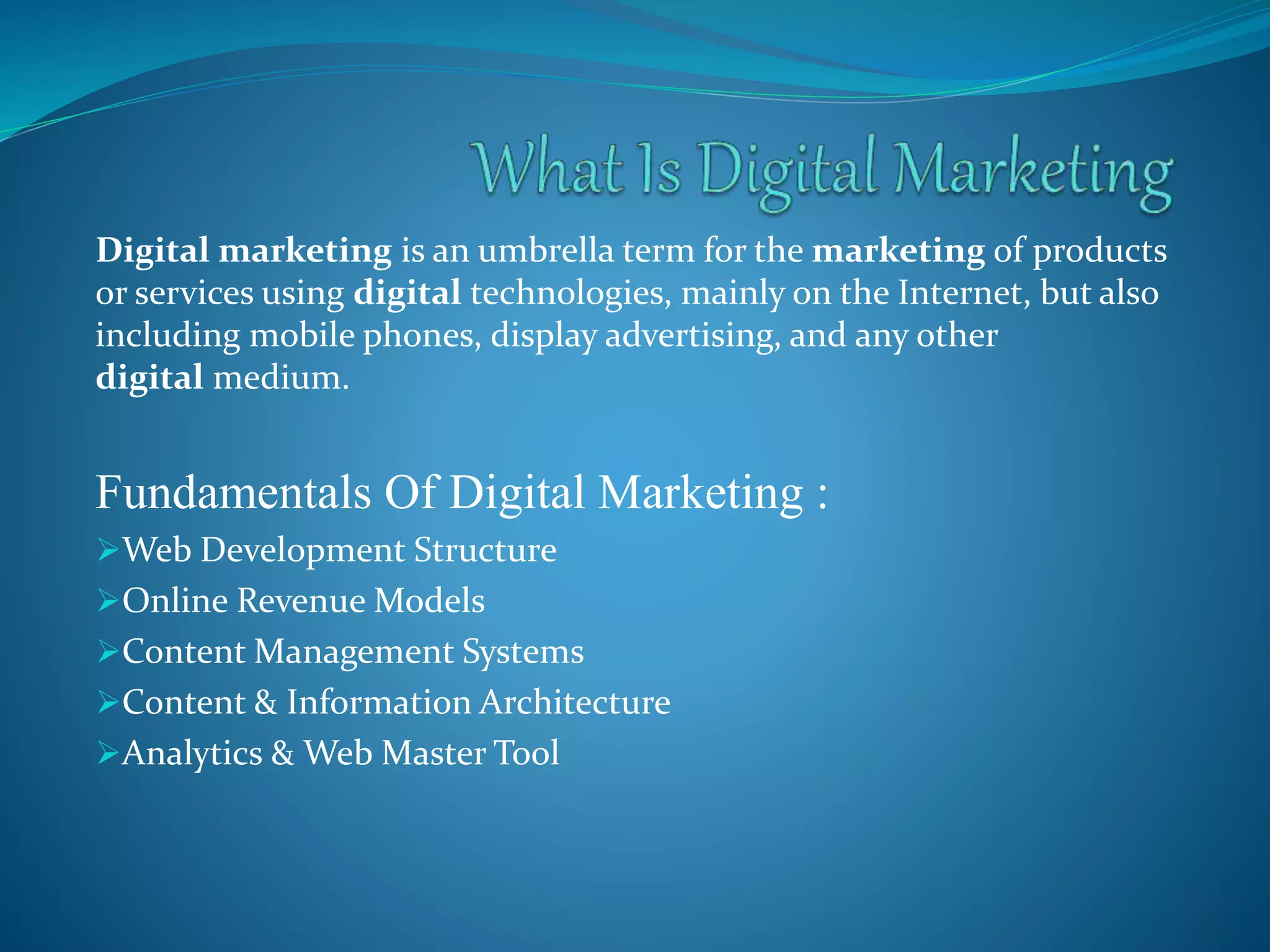 Fundamental Of Digital Marketing | PPTX