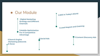 Digital marketing Traning module ||Advance Digital marketing module | PPTX