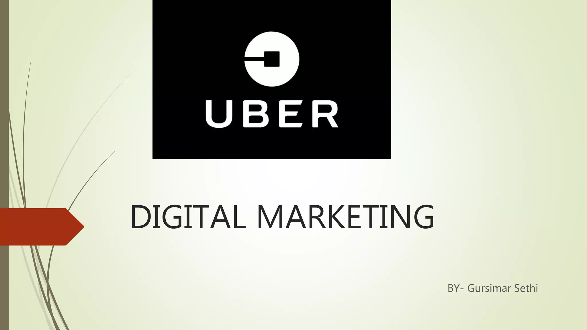 uber social media marketing | PPTX