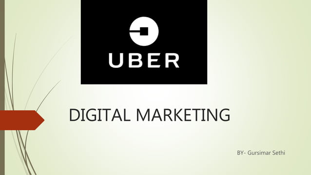 uber social media marketing | PPTX | Social Networking | Internet