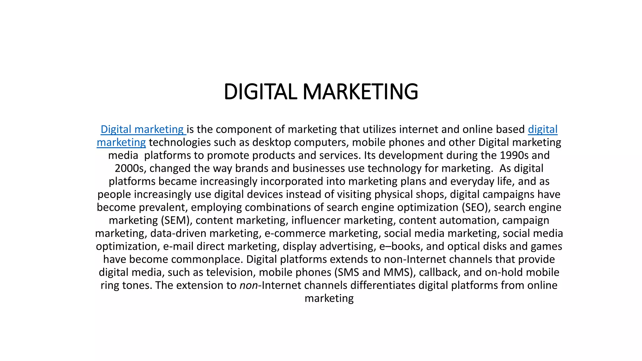 Digital marketing | Digital marketing information | Digital marketing ...