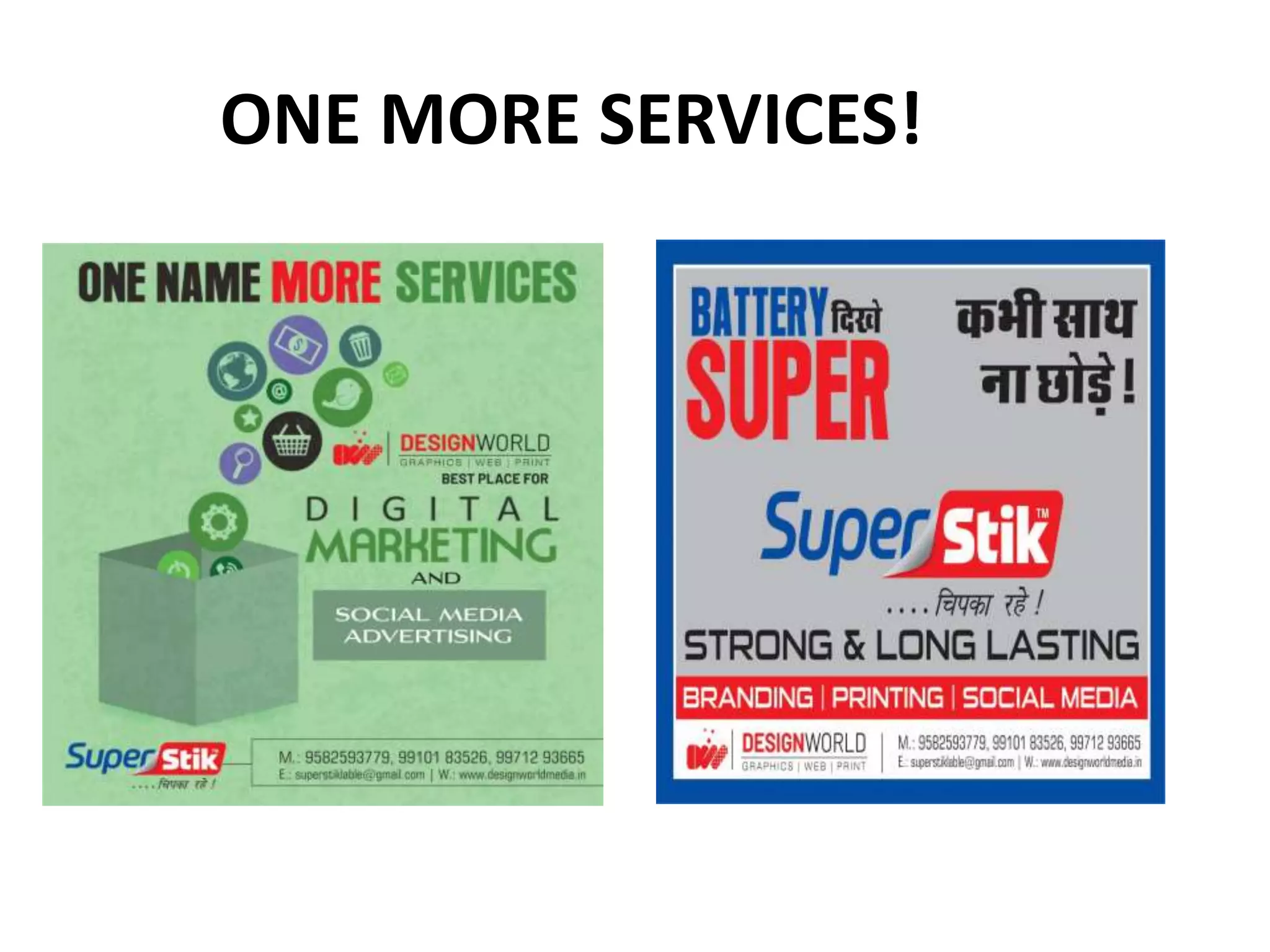 social media advertising and graphics design ,battery sticker ...