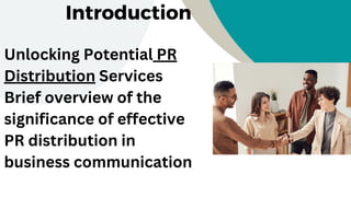 PR Distribution Services orgnisation impact | PPT