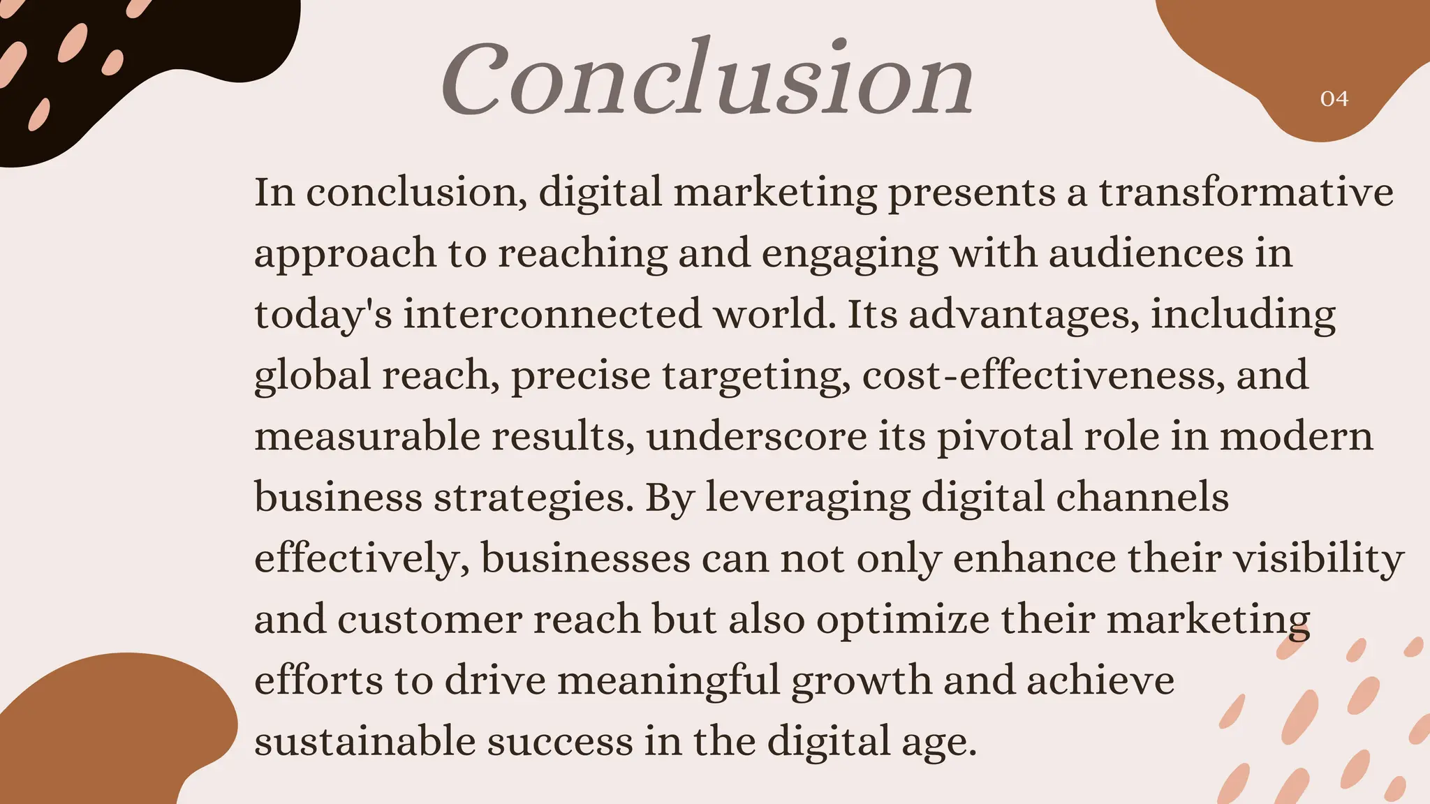 Digital Marketing Introduction and Conclusion | PDF