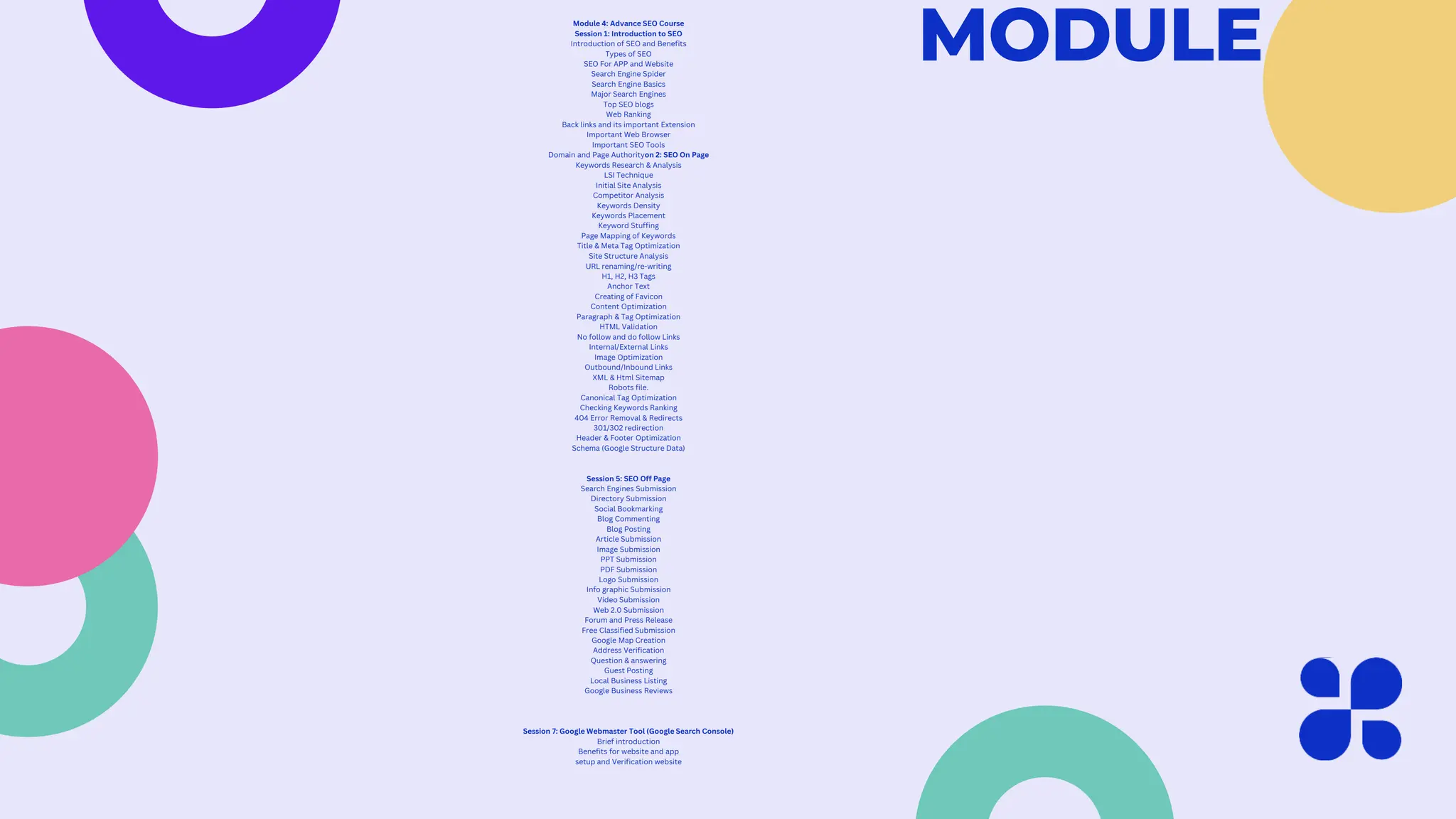 digital marketing module presentation for course | PPT