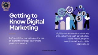 Digital Marketing Institute in India-nidm | PPT